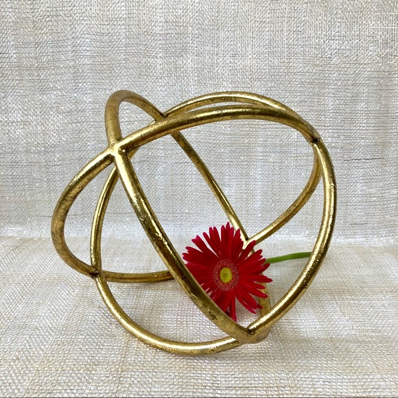 Accents | Distressed Shiny Metallic Gold Table Sculpture | Poshmark